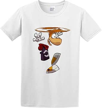 LOSTCTRL Men's T Shirt Rayman Legends Design Button Closure White at ...