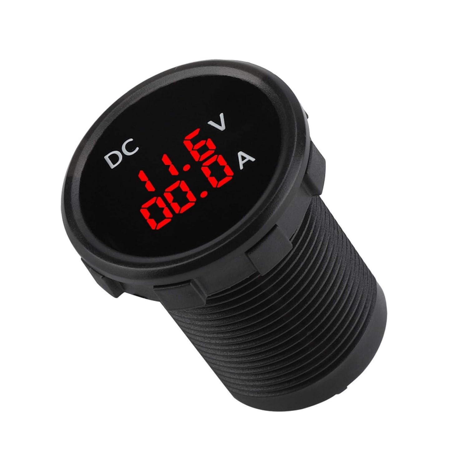 Akozon Motorcycle Voltmeter 12V 24V LED Display Digital Voltmeter ...