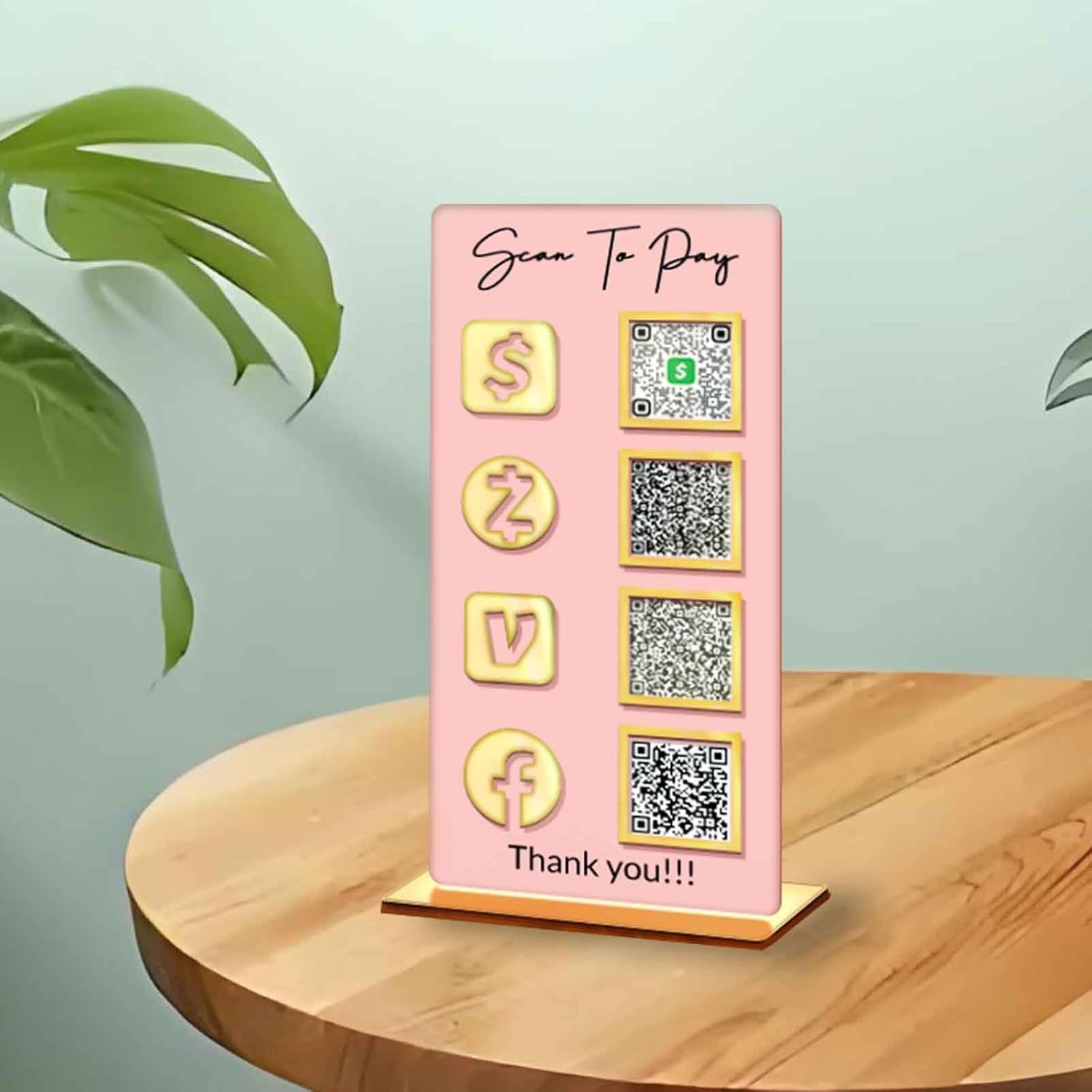 Amazon.com : Pahdecor QR Code Signs for Personalized Business Acrylic ...