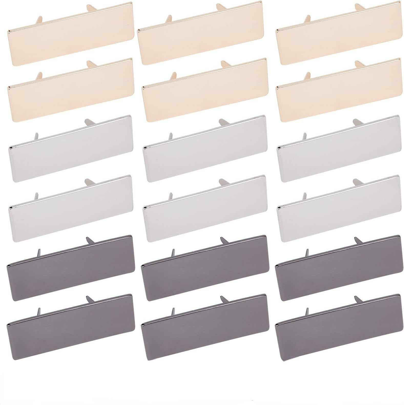 Amazon.com: WADORN 18pcs Metal Blank Stamping Tags, 3 Colors Alloy ...