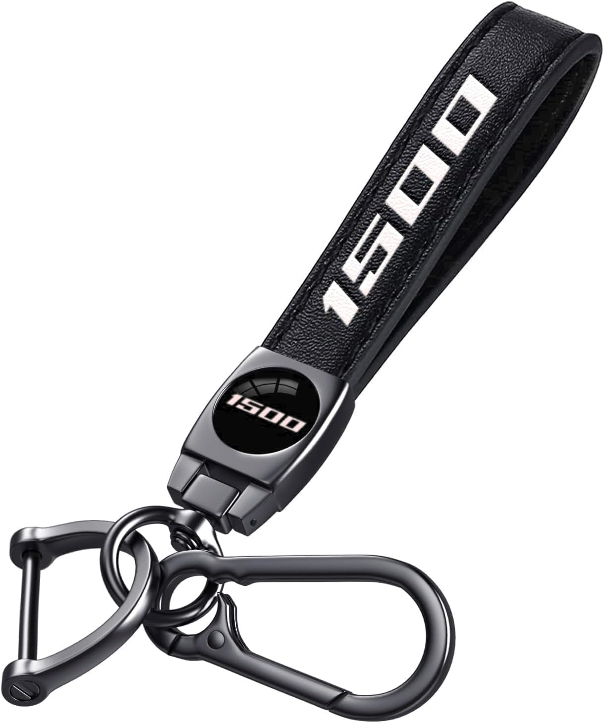Amazon.com: QZXIAOGU Genuine Leather Car Keychain Keyring Accessories ...