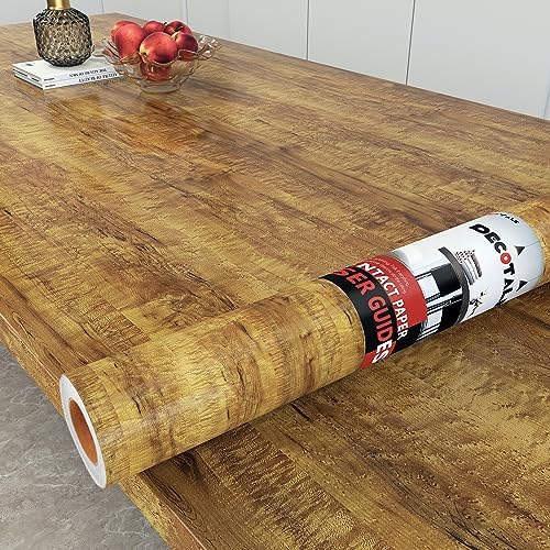 Amazon.com: Decotalk 30"x120" Wood Contact Paper Light Wood Grain ...