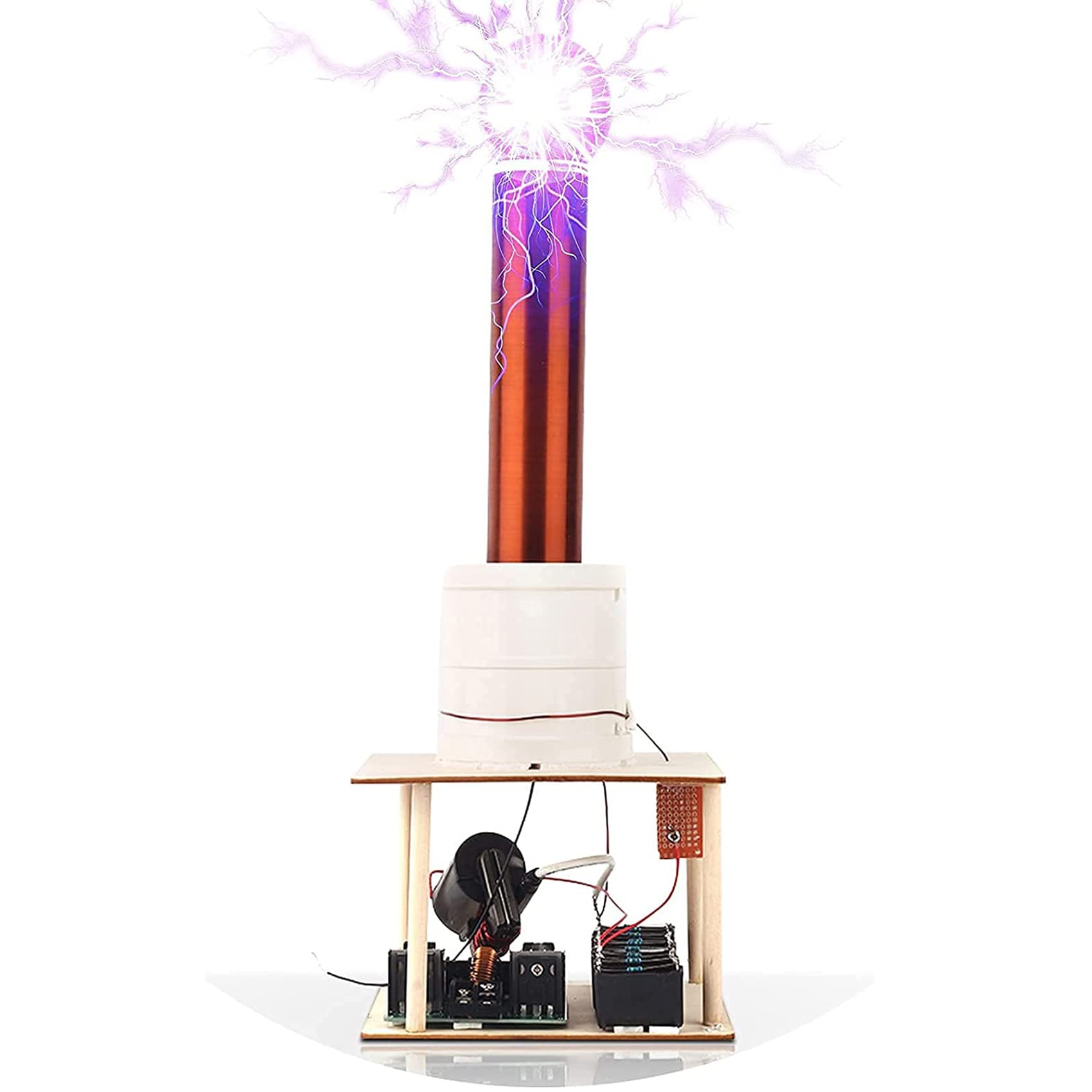 Buy Tesla Coil DIY Kit, Touchable Plasma Ball Spark Gap Arc Generator ...