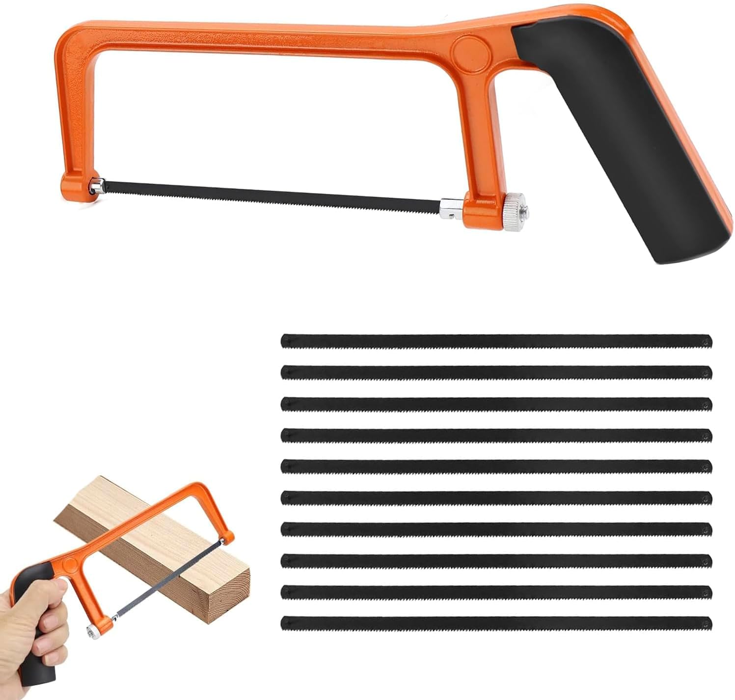 11PCS Hacksaws Set, Junior Hacksaw X1, Hacksaw Blades X10, Hand Saw for ...