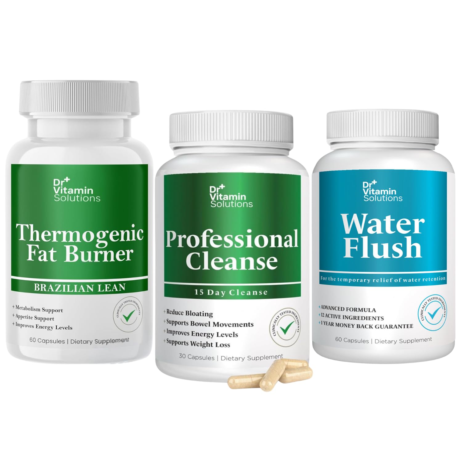 Amazon.com: DR VITAMIN SOLUTIONS Thermogenic Fat Burner, 15 Day Cleanse ...