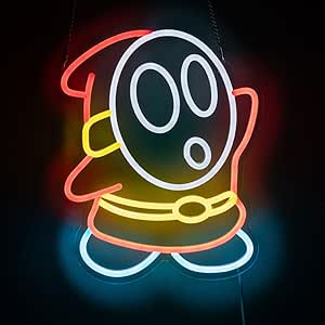 Shy Guy Neon Sign，Led Lights Signs for Wall Decor, Adjustable ...