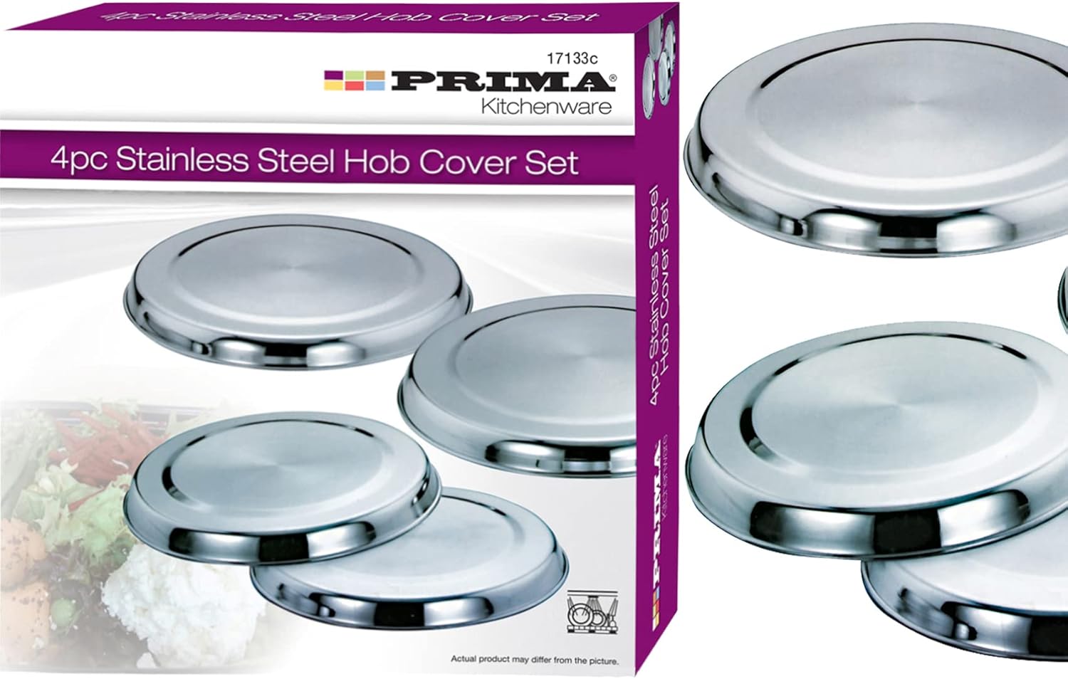 4 Pcs Stainless Steel Hob Cover Set | Stove | Plate | Cooker Top ...