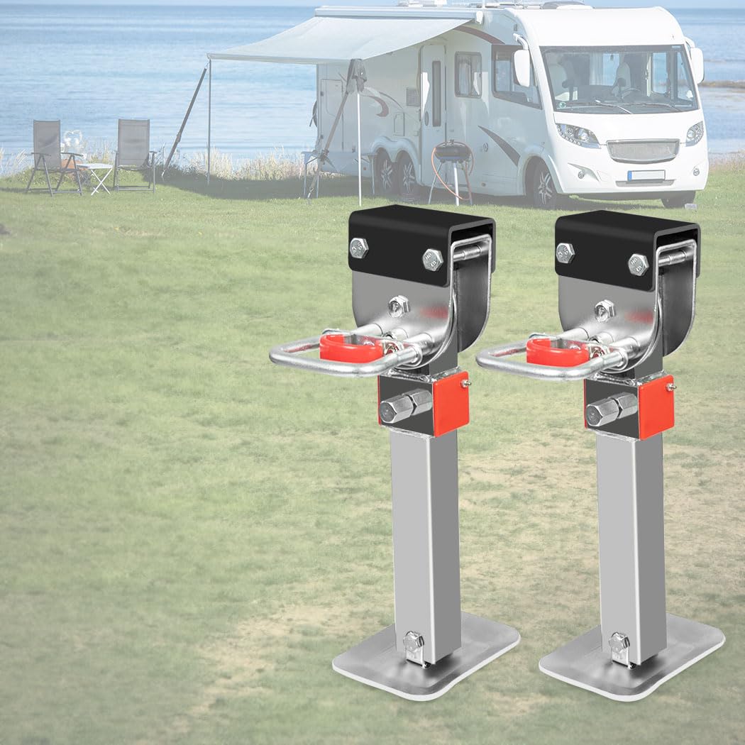 Manan 2X 400mm Caravan Stabilizer Legs 400 Trailer Camper Drop Down Corner Steady Stabiliser Leg ...