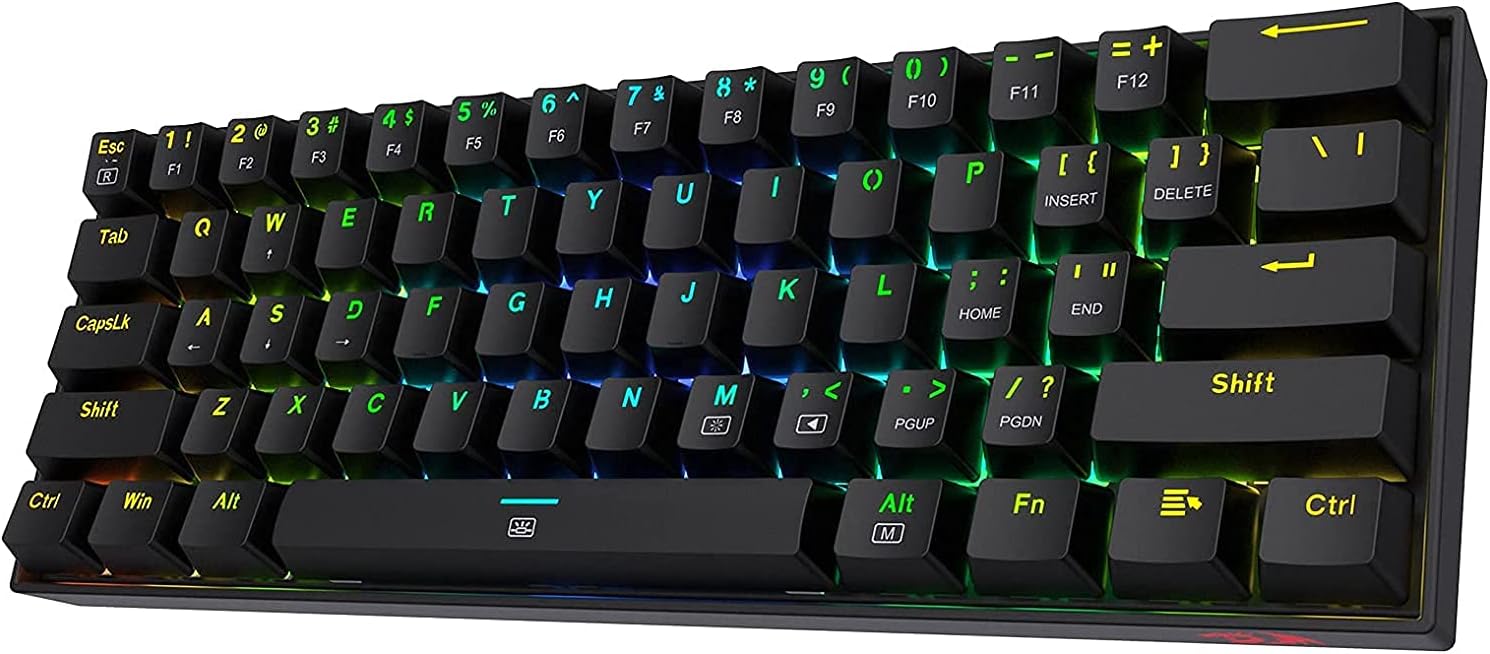 Redragon K552 Mechanische Gaming-Tastatur, 60% Mini-TCL-Tastatur mit ...