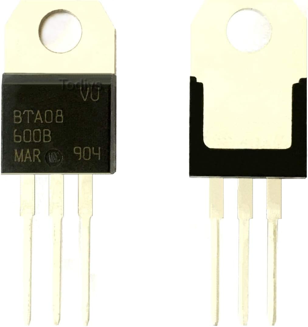 Amazon.com: Todiys New 20Pcs for BTA08 BTA08-600B 8A 600V to-220 Triac ...