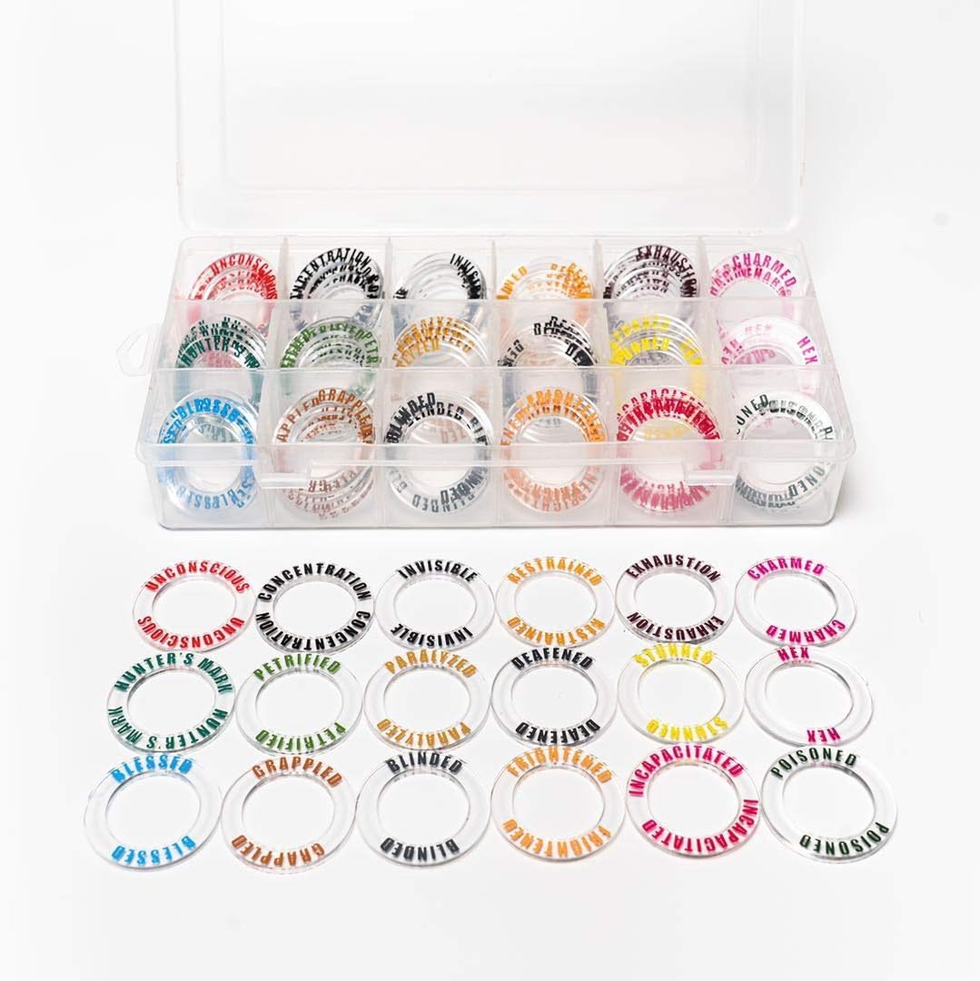 Amazon.com: DND Condition Markers Rings 90 PCS Status Effect Markers in ...