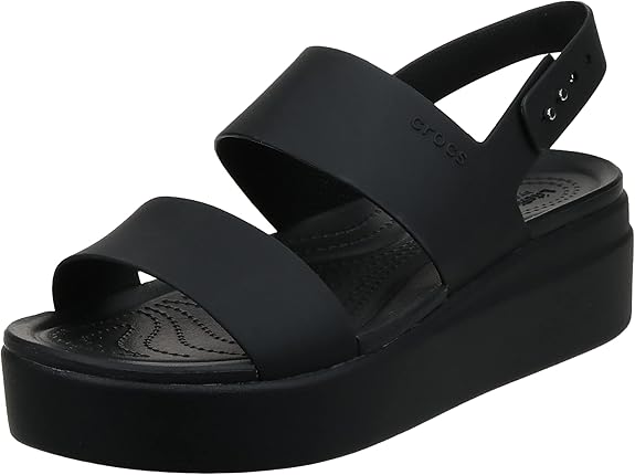Amazon.com | Crocs Women's Brooklyn Low Wedges Sandal | Platforms & Wedges