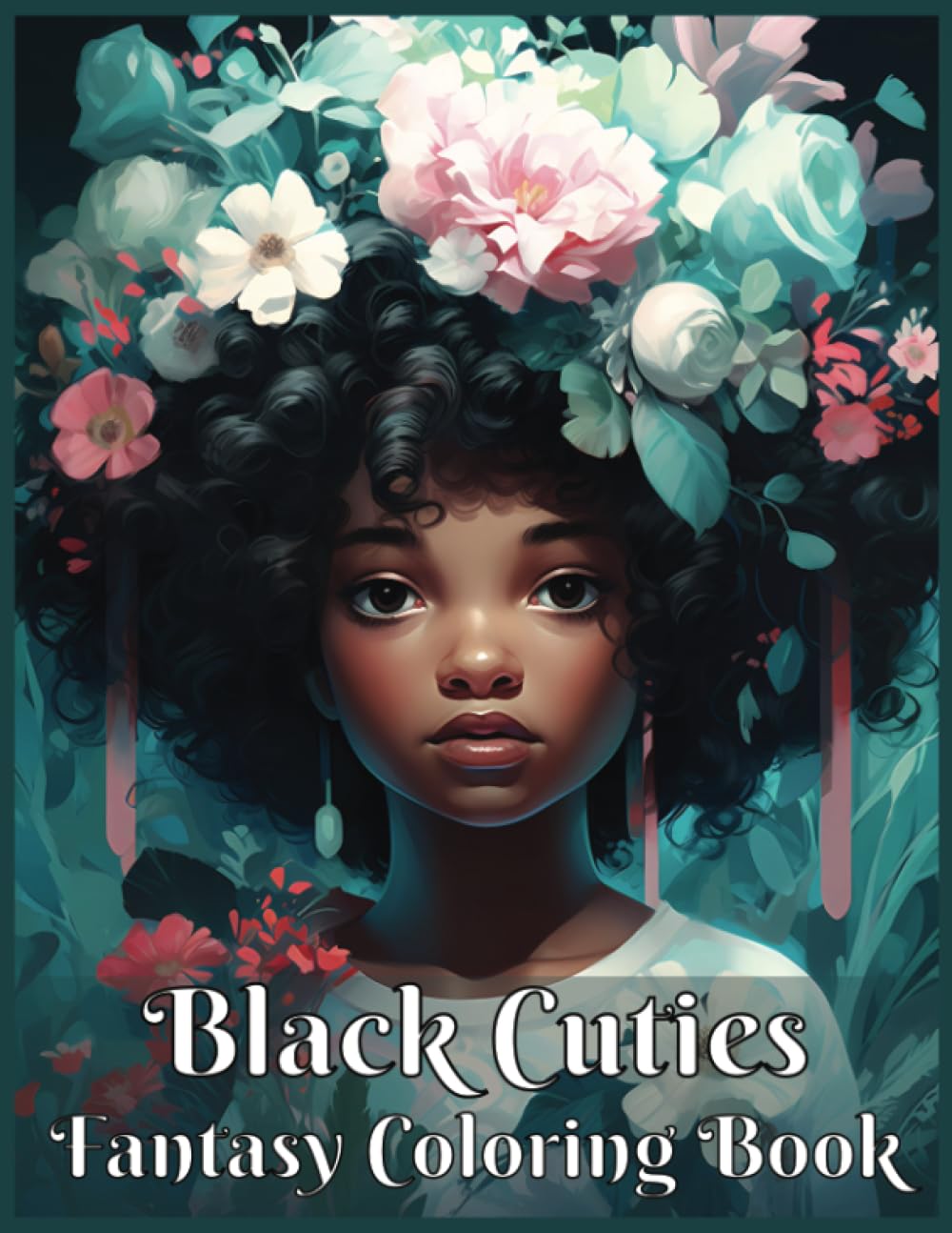 Amazon.com: Black Cuties Fantasy Coloring Book for African American ...