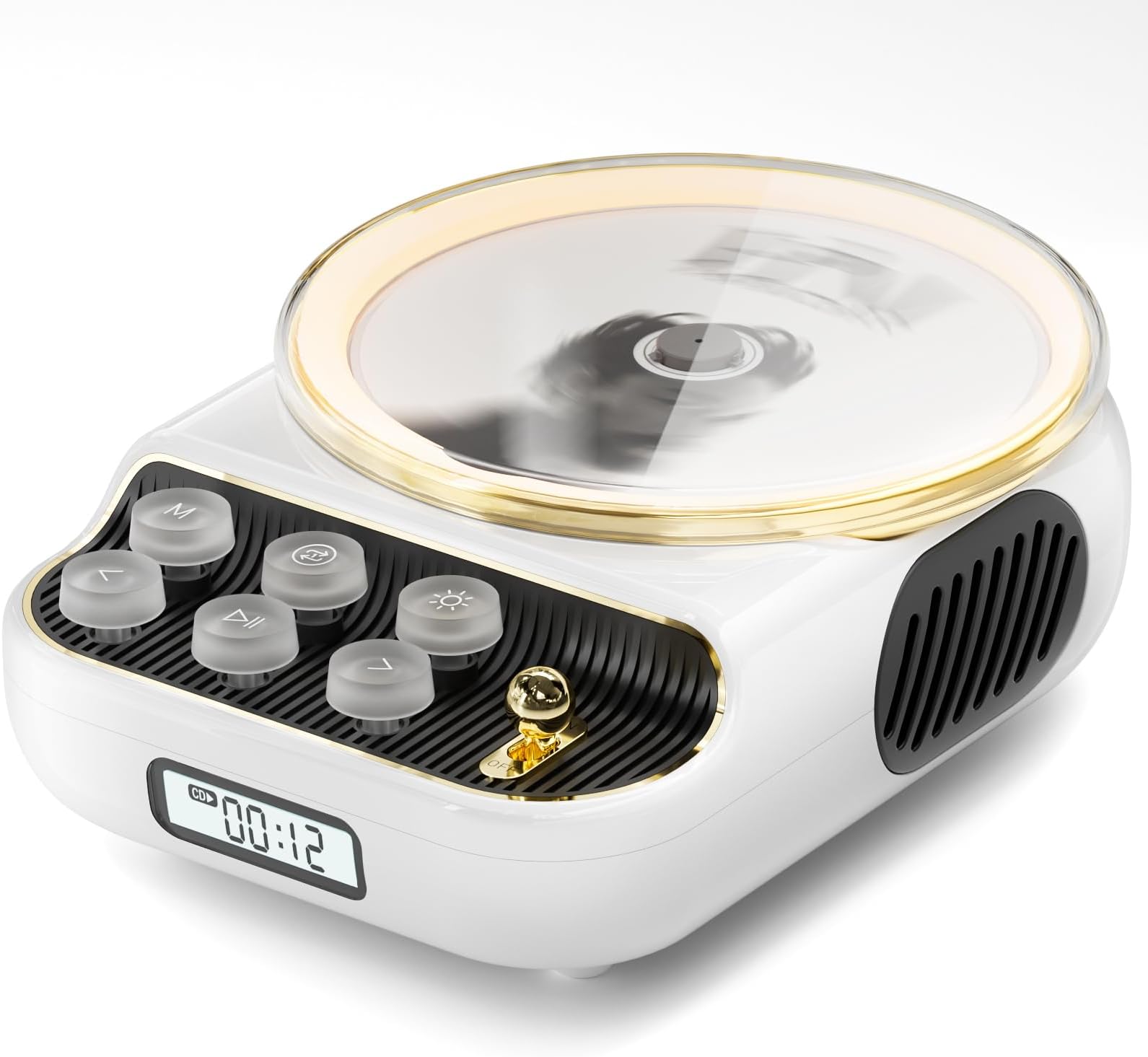 Amazon.com: Retro Portable CD Players with Bluetooth Speakers, FM Radio ...