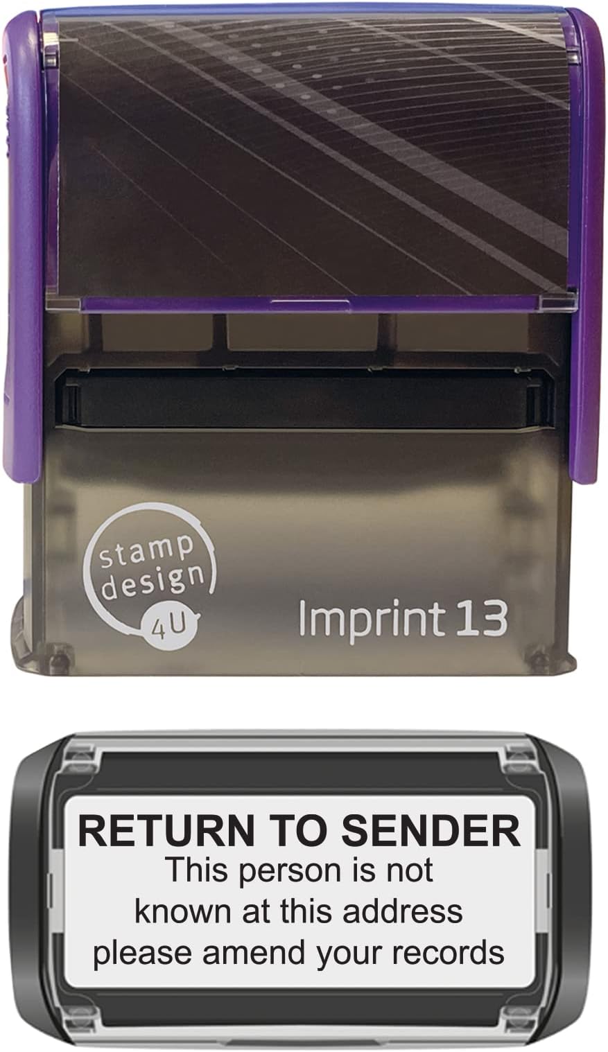 Return to Sender Stamp – Self Inking Red Ink - 24 x 7mm : Amazon.co.uk ...
