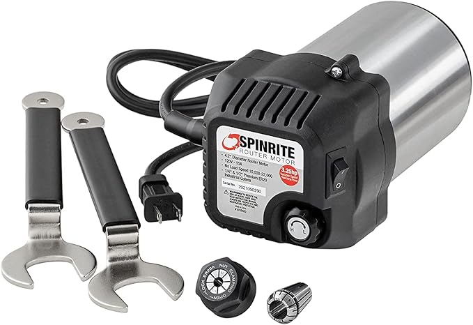 Woodpeckers Distributes SpinRite Router Motor, 3.25HP For Router Table ...