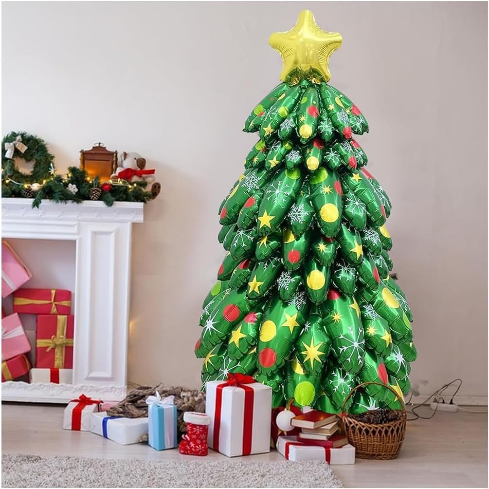 Amazon.com: Christmas Tree Balloon Christmas Balloons Tree Garland Arch ...