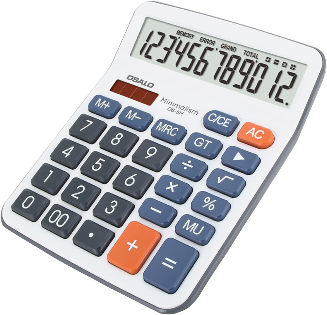 GIANT LARGE DISPLAY BIG BUTTON A4 DESKTOP CALCULATOR : Amazon.co.uk ...