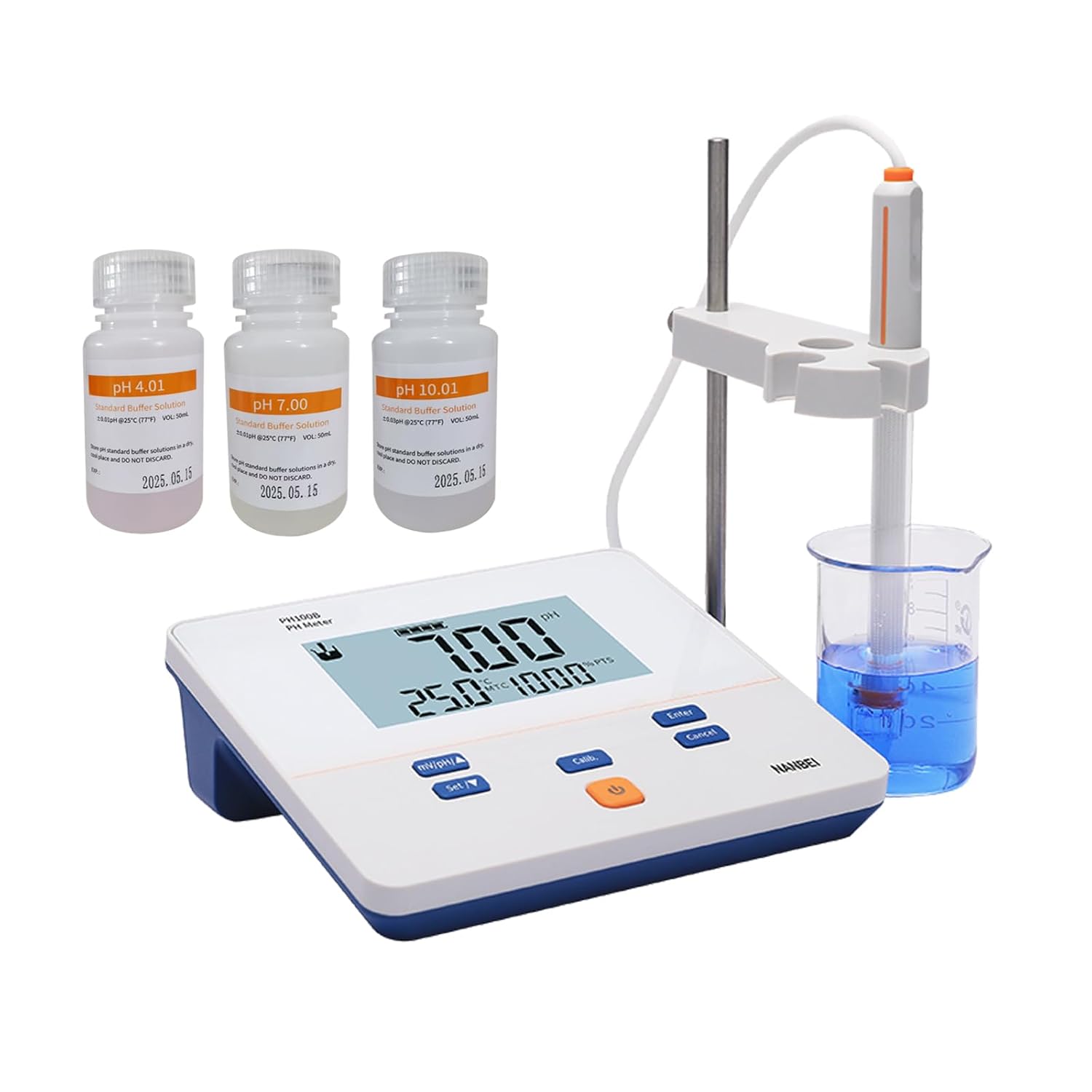 Instruments,Lab Benchtop pH Meter kit,1-2Points Auto Calibration,0.01 pH Accuracy,Digital Bench ...