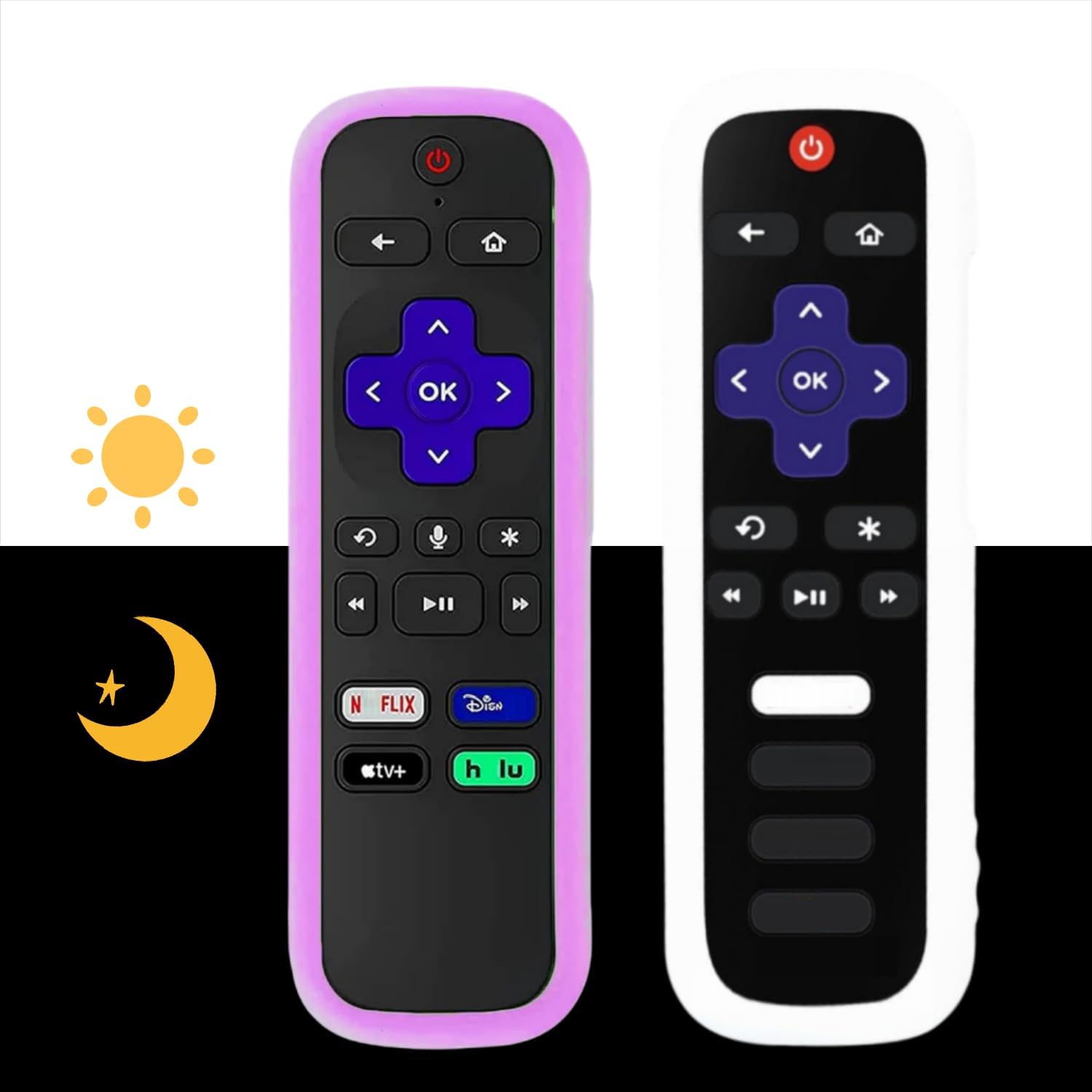 2 Pack Case for Roku Express/Streaming Stick/Premiere - Silicone Remote ...