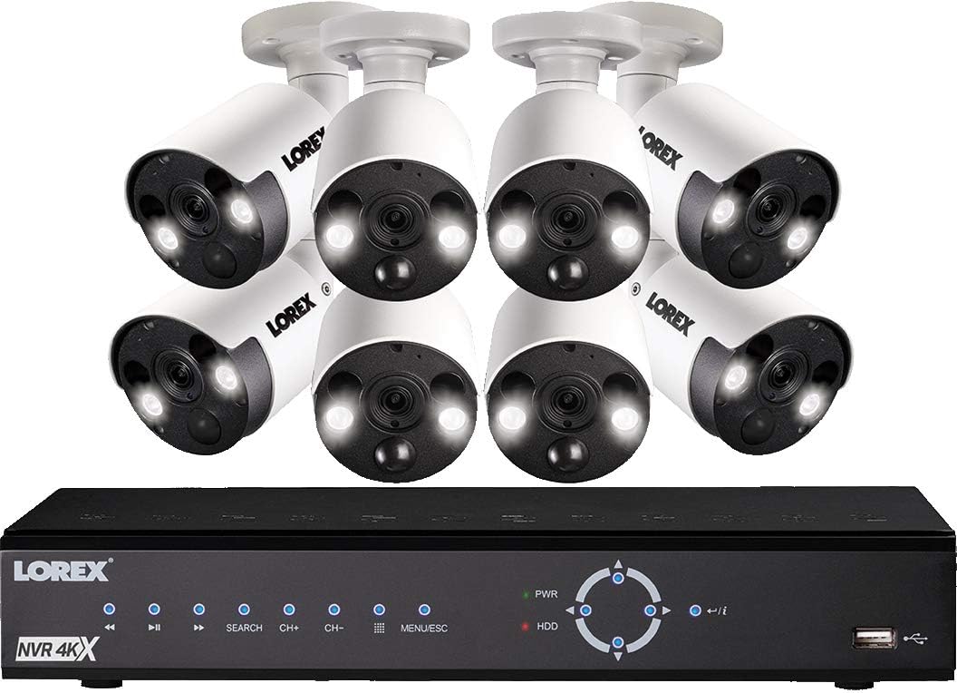 Amazon.com : 8-Channel 8 Camera 4K Active Deterrence IP Security System ...