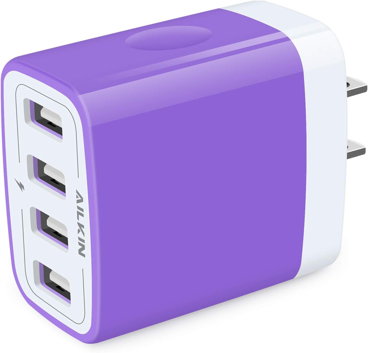 Amazon.com: USB Wall Charger, Charging Block, AILKIN 2-Pack 4.8A/5V 4 ...
