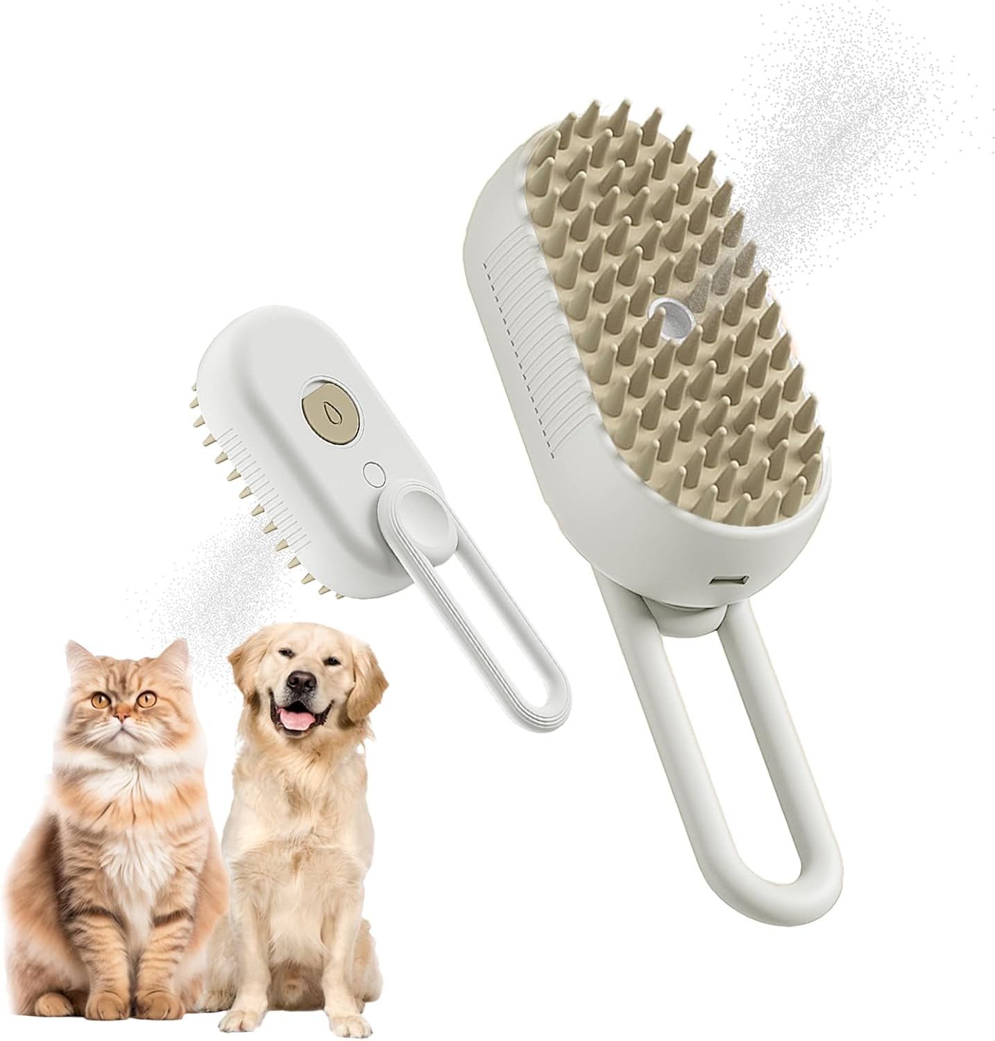 SHCHME Cat Steam Brush, Steam Dog Cats Brush Pets Hair Brush Pet Dog ...