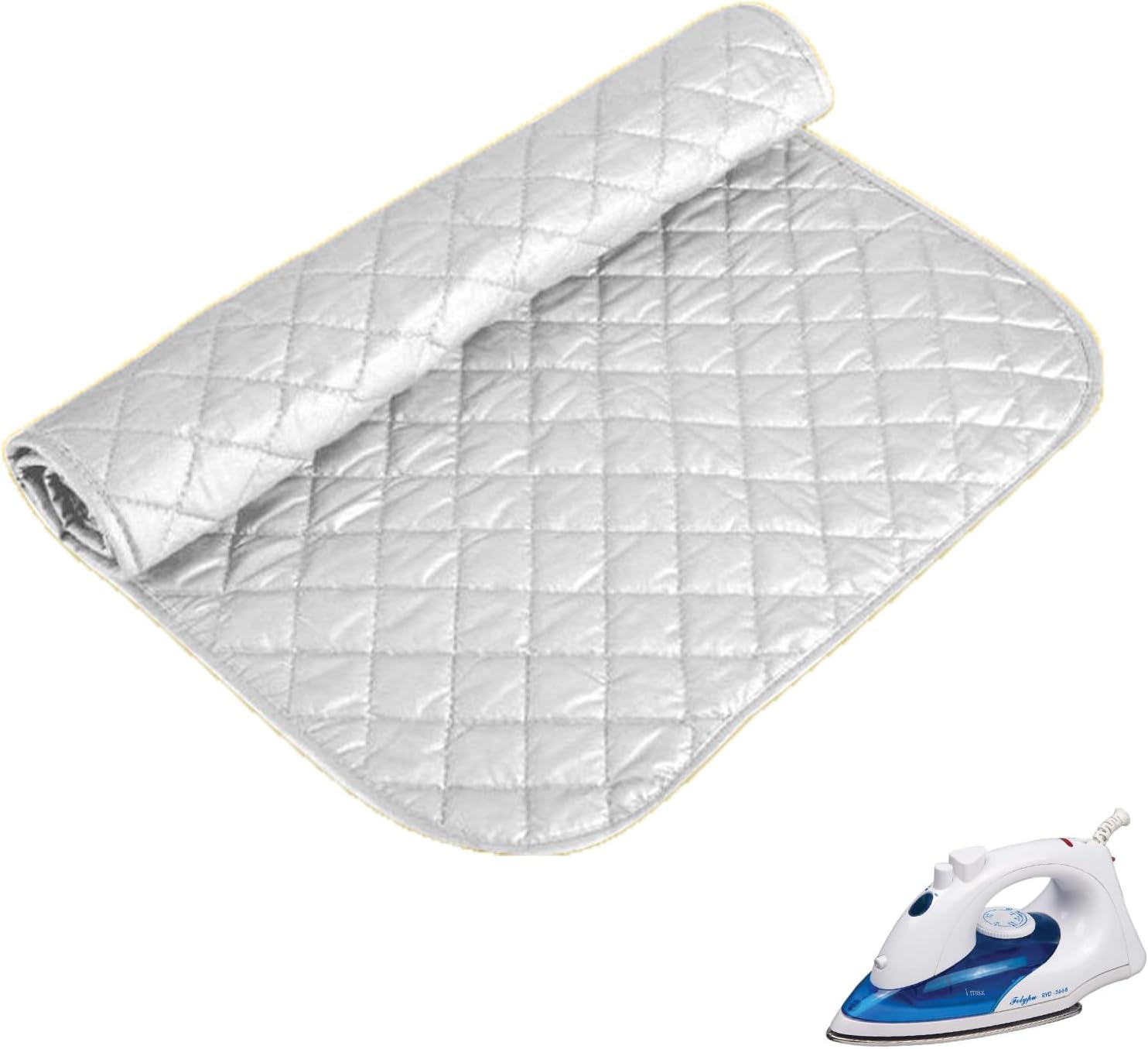 LIVIVO Travel Iron Mat with Silicone Iron Rest Pad – Soft Sponge Sheet ...