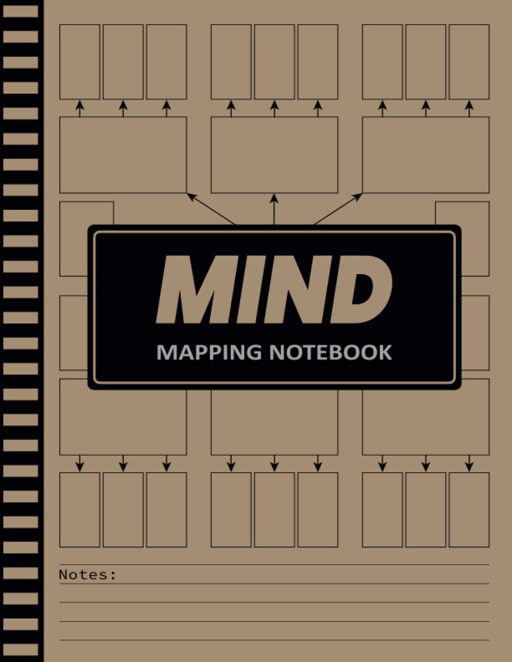 Mind Mapping Notebook Visual Thinking Map Workbook Blank Mind Map ...