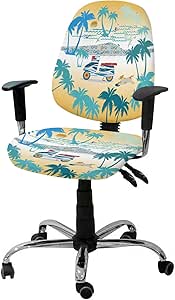 Amazon.com: EwdeWwo Office Chair Cover, Seaside Holiday Coconut Trees ...