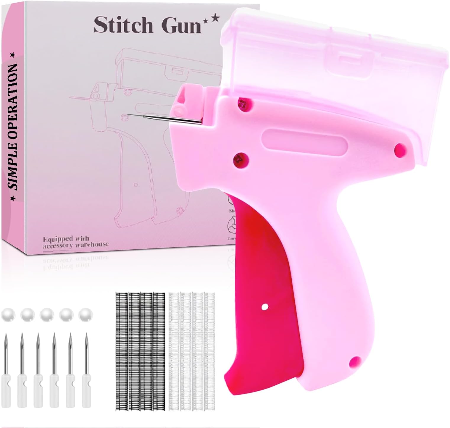 Amazon.com : Stitch Gun for Clothes - Handheld Stitch Tag Gun Quick ...