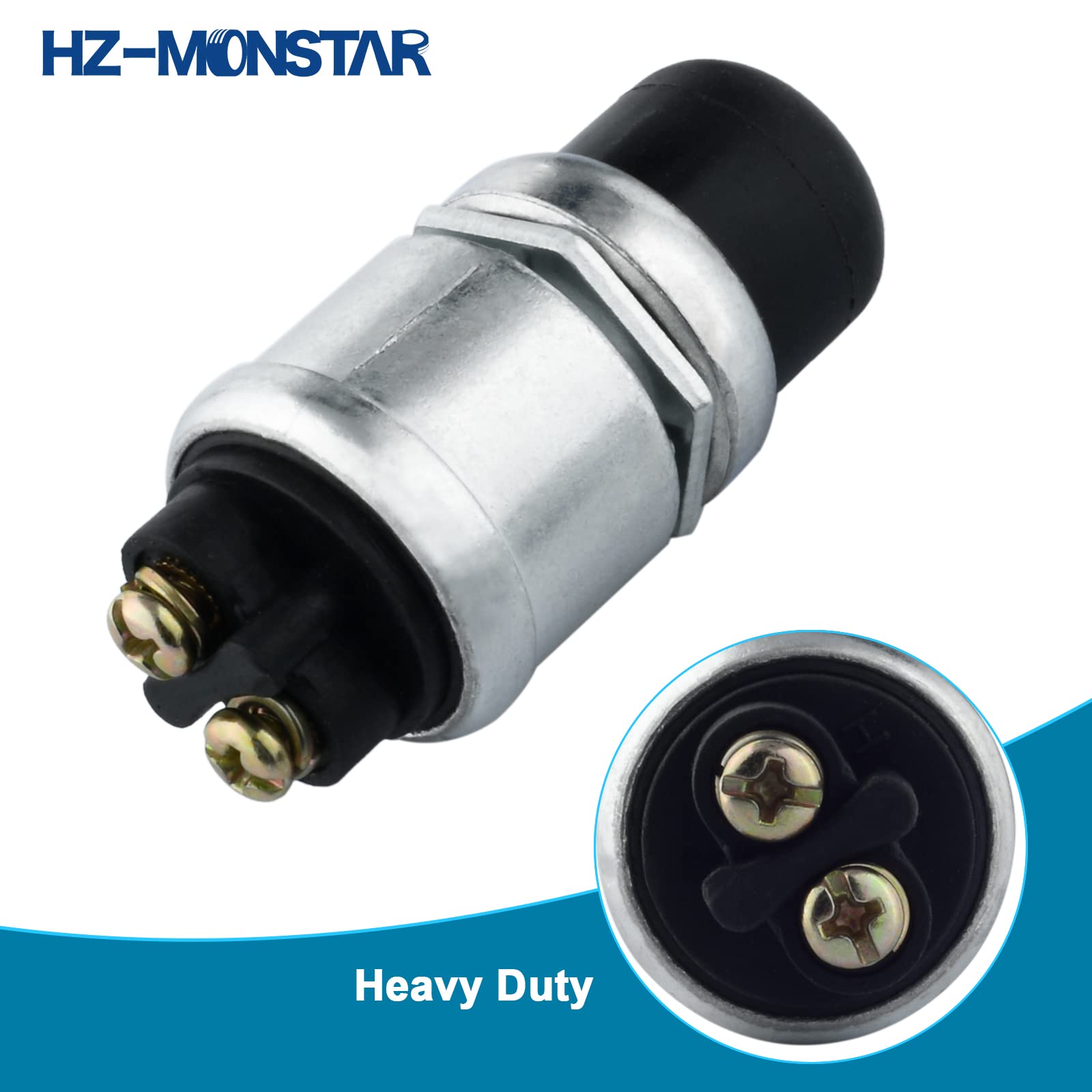 Snapklik.com : Engine Start Push Button Momentary Starter Switch, 12V ...