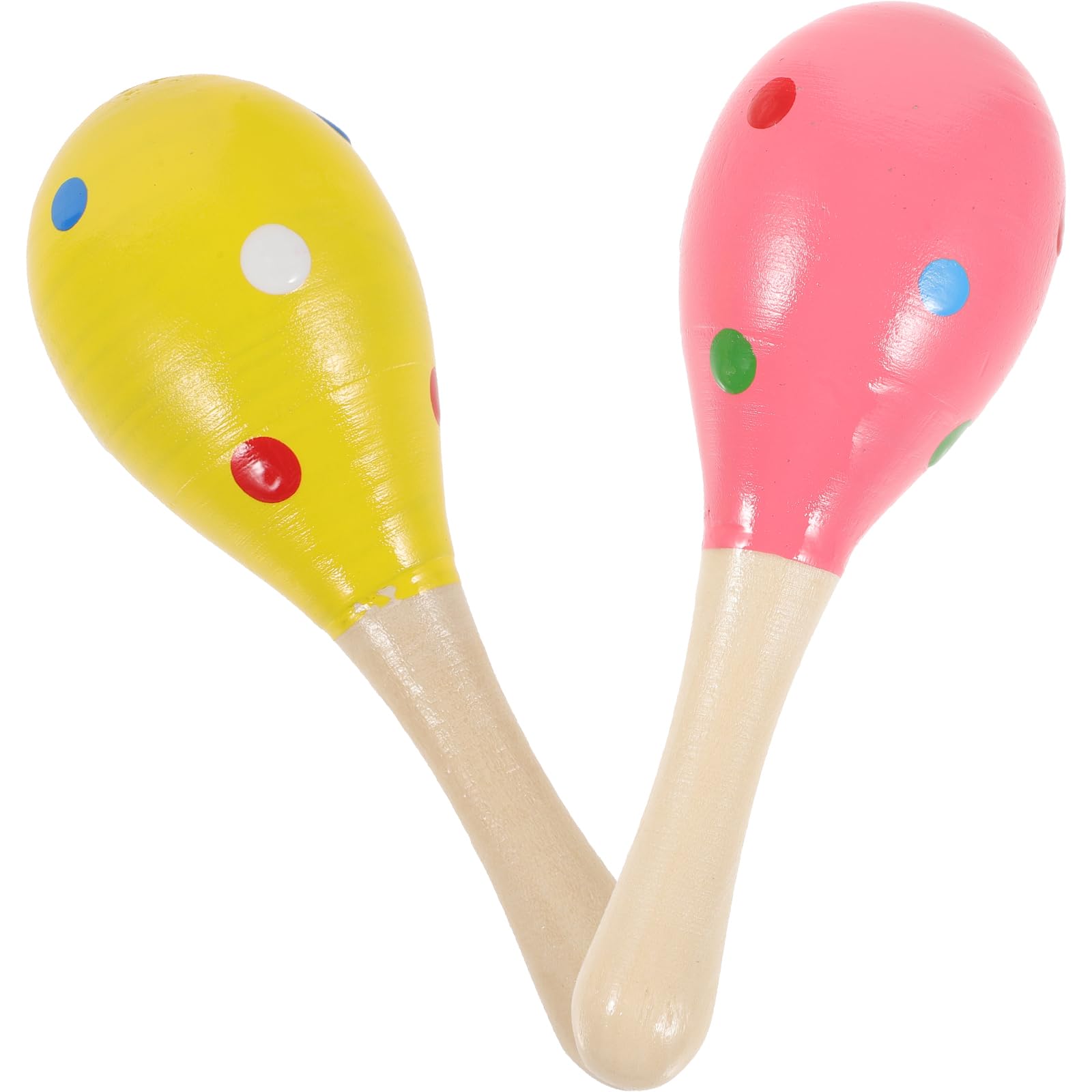 GALPADA 2pcs Wooden Maracas Baby mini maracas birthday party favor baby ...