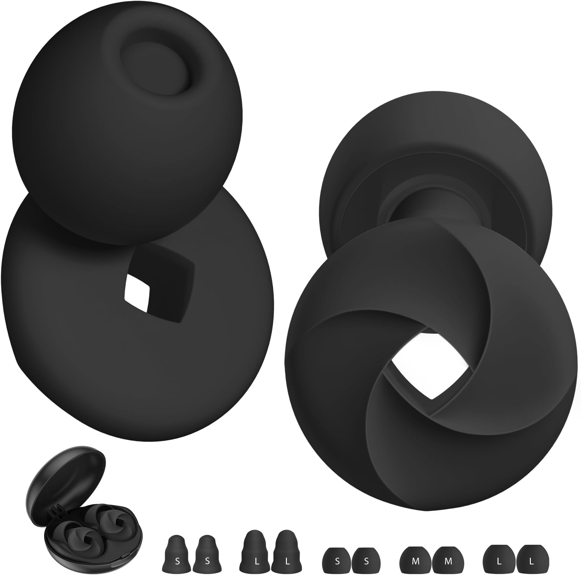 Amazon.com: Roinoim Ear Plugs for Sleeping - NRR33dB Noise Cancelling ...