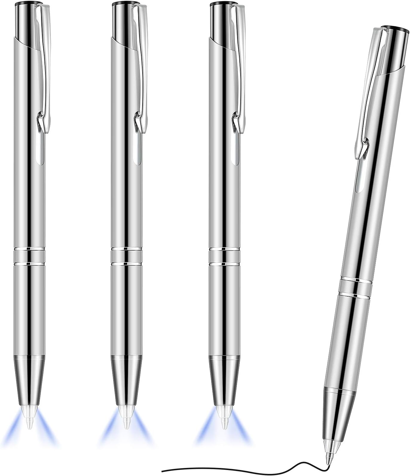 Amazon.com : Zonon 4 Pieces Lighted Tip Pen Ballpoint Pen with Light ...