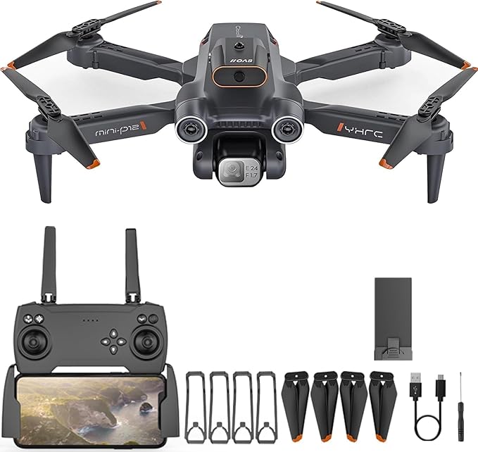 Drone with 4k Camera Foldable 1080P HD Drone with FPV Live Video ...