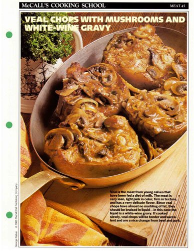 Amazon.co.jp: McCall's Cooking School Recipe Card: Meat 45 - Veal Chops ...