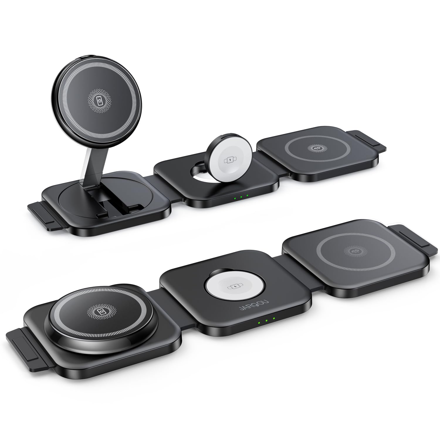 Amazon.com: JARGOU[2 Picks] 3 in 1 Wireless Charger, Fast Charging ...