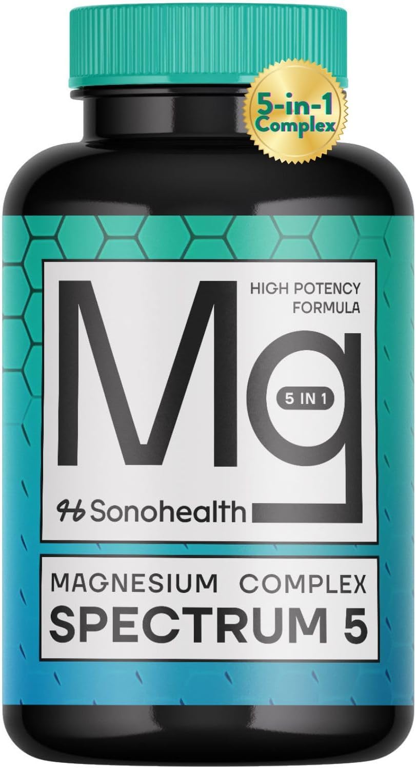 Amazon.com: 5-in-1 Magnesium Complex Spectrum 5 Magnesium Glycinate from ZnS Health, Malate ...