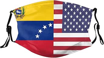 USA and Venezuelan Flag Mask Protect Respiratory System Breathe with ...