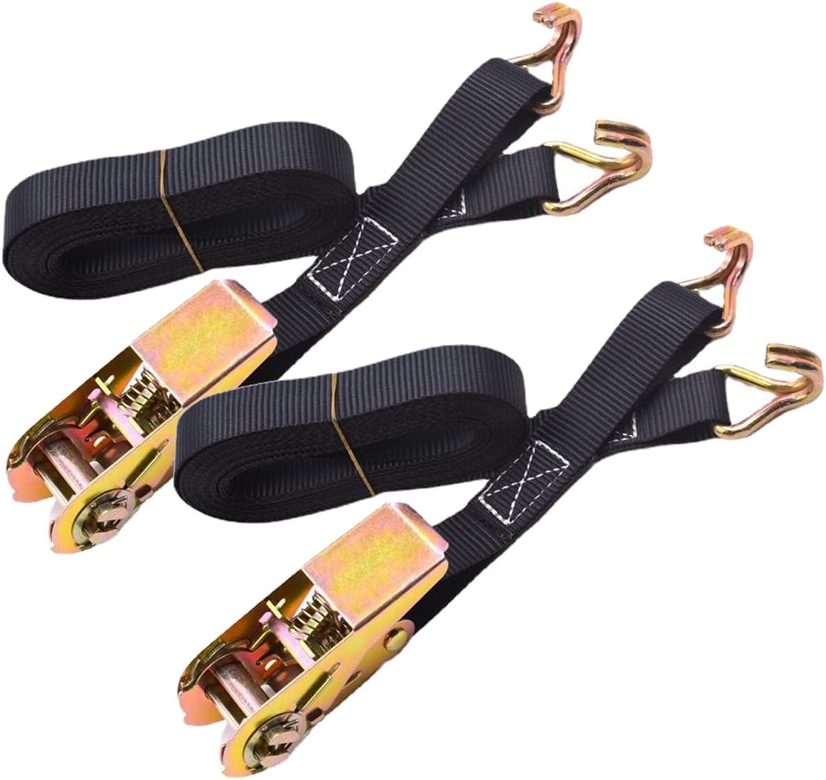 2 Stück Ratschengurt Zurrgurte, Spanngurte mit Ratsche, Heavy Duty ...
