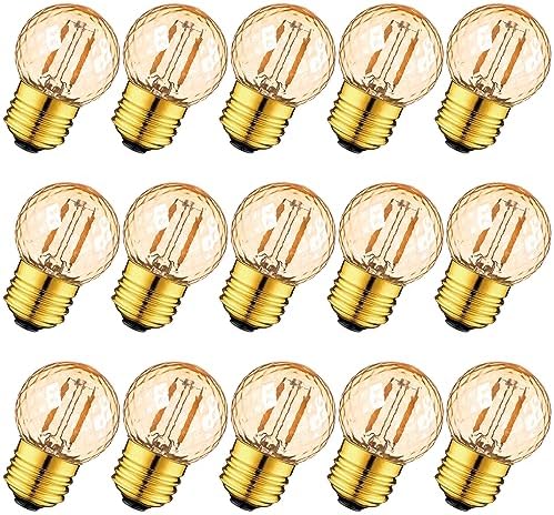Grensk Amber LED Light Bulbs,Low Watt Small Edsion Bulbs 1 Watt ...