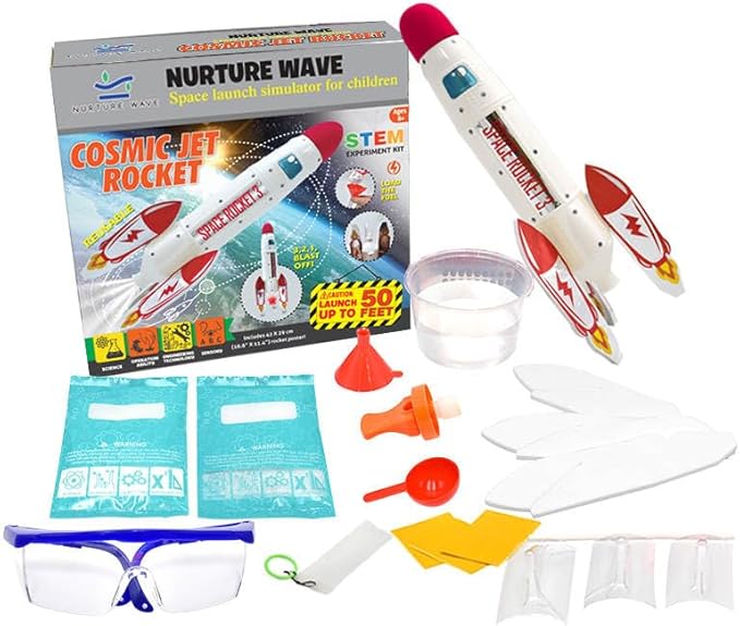 Amazon.com: Water Rocket Science Kit for +8 Kids - Outdoor STEM Water ...