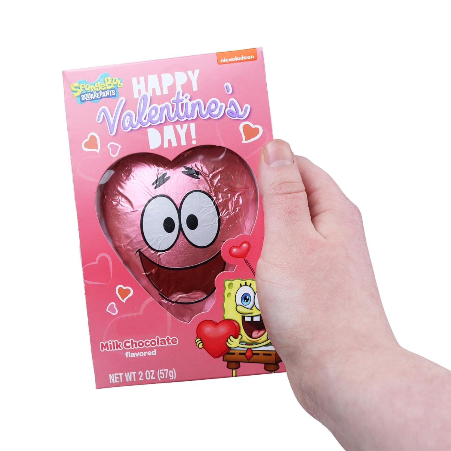 Sweetzo Spongebob Squarepants Chocolate Heart SpongeBob Double Crisp ...