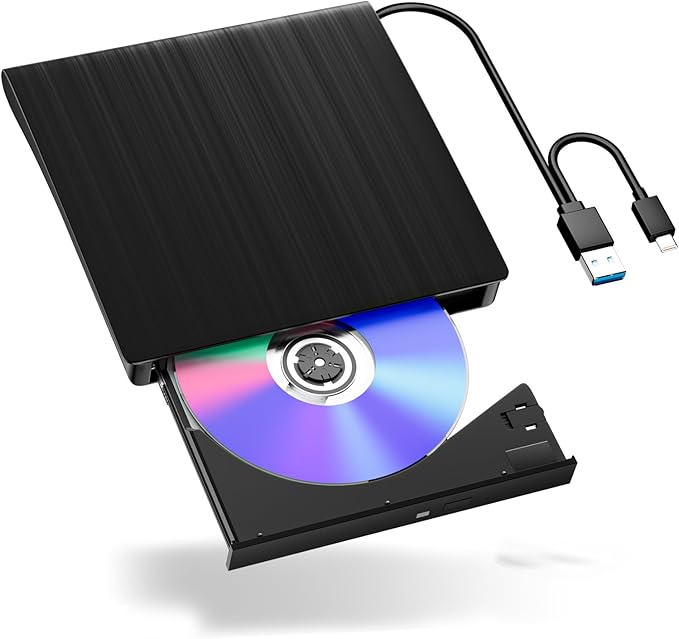 Amazon.com: LLMHHKYK External Blu-Ray Drive - Portable USB 3.0 & Type-C ...
