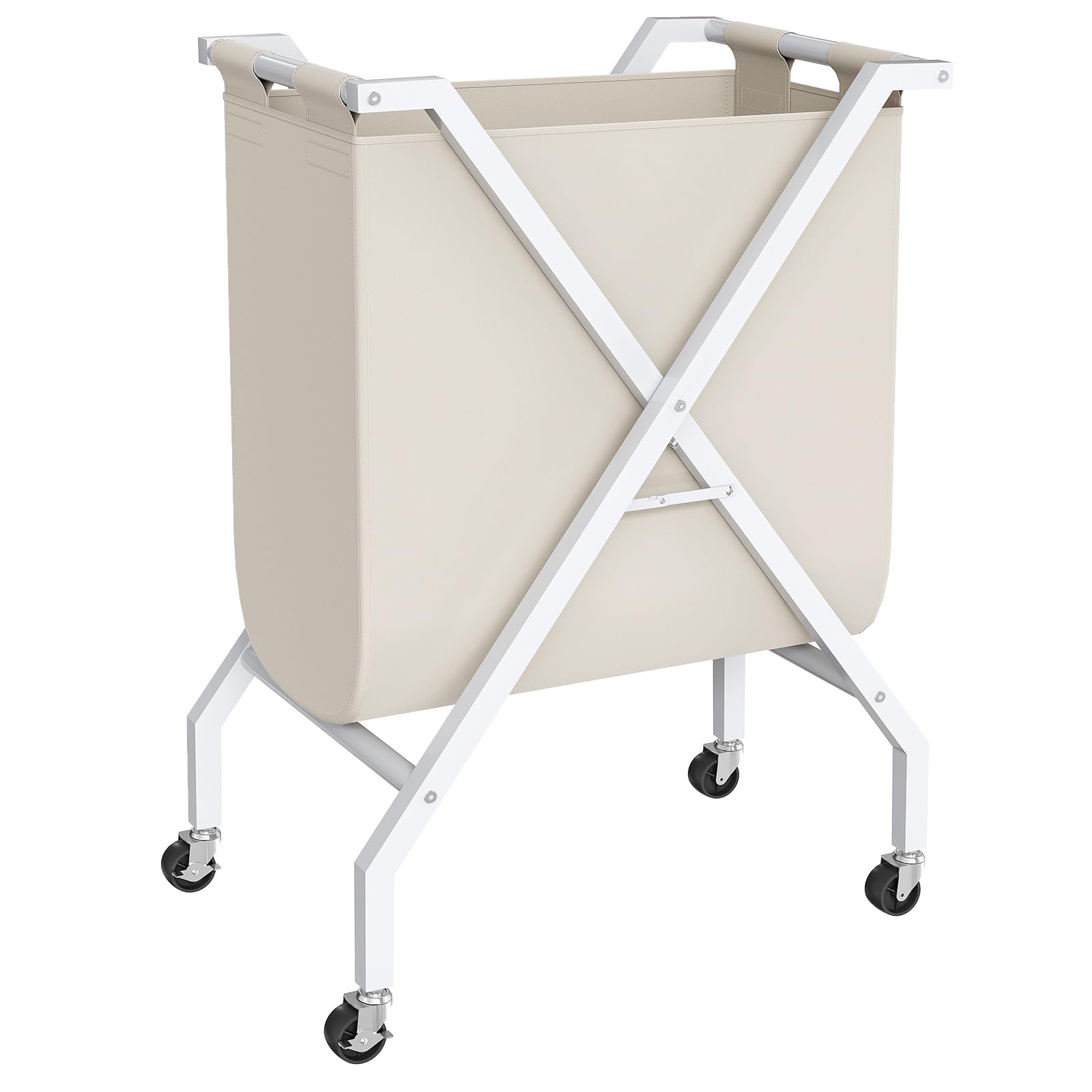 Amazon.com: HOOBRO Laundry Basket with Wheels, Foldable Laundry Cart ...