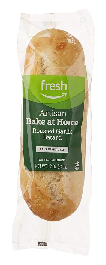 Amazon.com: Fresh Brand – Artisan Bake at Home Roasted Garlic Batard ...