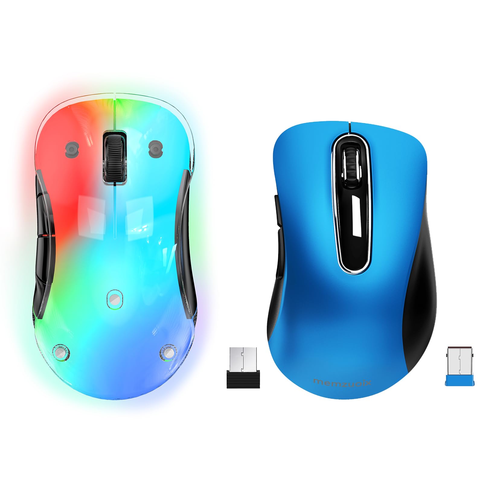 Amazon.com: memzuoix 2.4G Wireless Mouse, Cordless Computer Mice ...