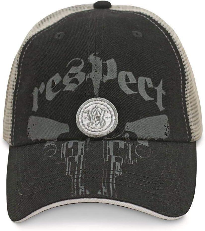 Smith & Wesson S&W Black and Gray Respect Logo Cap at Amazon Men’s ...