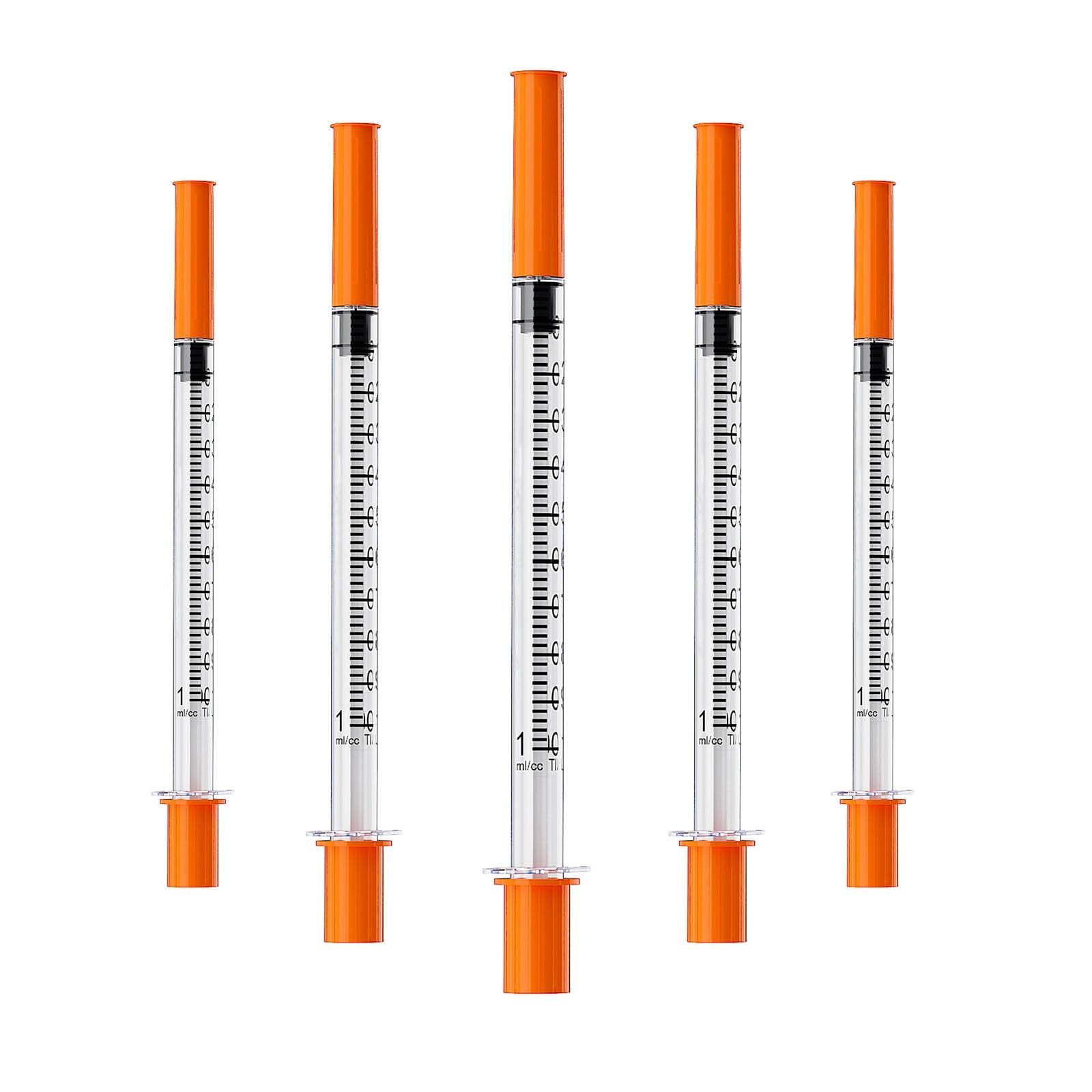 U-100 1mL/cc Lab Syringes with 30G 1/2" (12.7mm) Needle Individually ...